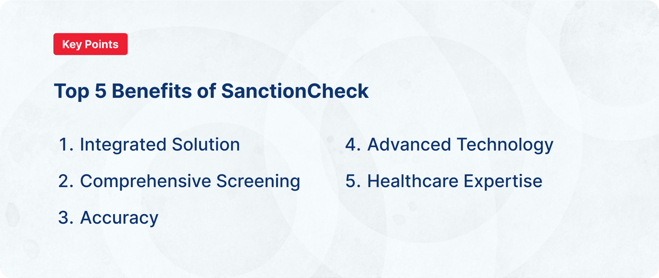 Sanction Screening: A Key Tool for Safer Healthcare